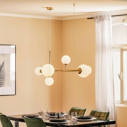 Aldex H&auml;ngeleuchte Dione, sechsflammig, gold