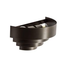 Luminex Wandleuchte Rings, titanfarben, Stahl, 2 x E27