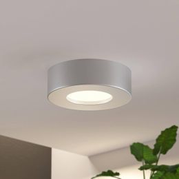 Prios LED-Deckenleuchte Edwina, silber, 12 cm, 10er-Set