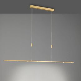 Quitani LED-Pendellampe Tolu, L&auml;nge 179 cm, messing