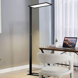 Prios LED-B&uuml;rostehleuchte Taronis, schwarz, 195 cm, dimmbar
