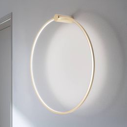 LED-Wandleuchte Saturno, gold, &Oslash; 80 cm, Metall, 4.000 K