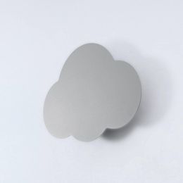 TK Lighting Wandleuchte Cloud, grau, 38 cm breit, Metall, Wolke, G9
