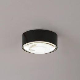 LINDBY LED-Downlight Siaka, schwarz, Metall, &Oslash; 5 cm, IP65