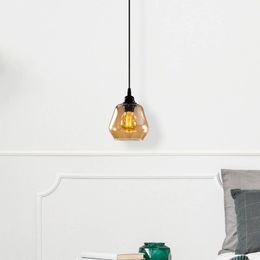 Opviq H&auml;ngelampe Gold 030, Glas gold-transparent &Oslash; 15 cm 1-flammig