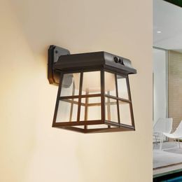 LINDBY Solar-LED-Wandleuchte Latarka, H&ouml;he 24 cm, Sensor