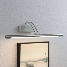 LINDBY LED-Bilderleuchte Mailine, 69 cm, nickel, Schalter