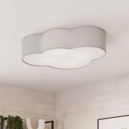 TK Lighting Deckenleuchte Cloud aus Textil, L&auml;nge 62 cm, grau