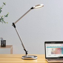 LINDBY LED-Schreibtischlampe Rilana, dimmbar, verstellbar