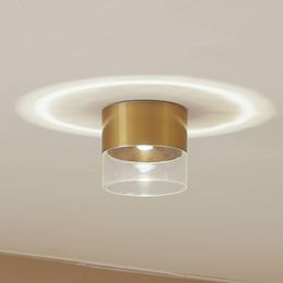 LINDBY LED-Deckenleuchte Dalila, gold, &Oslash; 10 cm, Aluminium