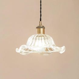 LINDBY Pendelleuchte Ludowika, transparent, Glas, &Oslash;25cm, E27