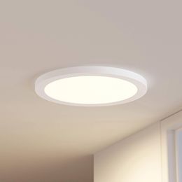 Prios LED-Deckenlampe Aureka, 2er-Set, Sensor, &Oslash; 33 cm, wei&szlig;
