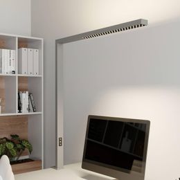 ARCCHIO LED-B&uuml;ro-Klemmlampe Jolinda, silber, Metall, dimmbar