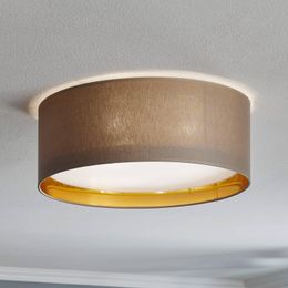 TK Lighting Deckenleuchte Bilbao, grau/gold, &Oslash; 45 cm