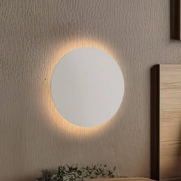 TK Lighting Wandleuchte Luna, beige, indirektes Licht, &Oslash; 30 cm, Stahl