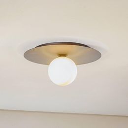 EMIBIG LIGHTING Deckenlampe Solar, schwarz/opal, einflammig