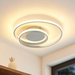 LINDBY LED-Deckenleuchte Emisua, wei&szlig;, CCT, dimmbar