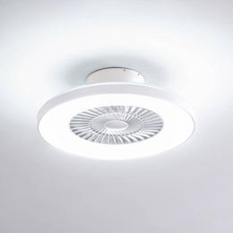 LINDBY Smart LED-Deckenventilator Paavo, weiß, leise, Tuya