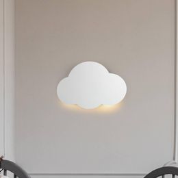 TK Lighting Wandlampe Cloud, wei&szlig;, Stahl, indirektes Licht, 38 x 27 cm