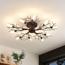 LINDBY Deckenleuchte Bigna, &Oslash; 68 cm, 10-flammig, Metall, G9