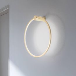 LED-Wandleuchte Saturno, gold, &Oslash; 50 cm, Metall, 4.000 K