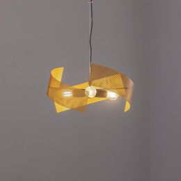 Euluna H&auml;ngeleuchte Moira, goldfarben, &Oslash; 50 cm, 3-flammig