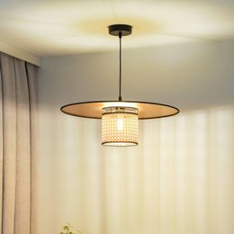 Euluna H&auml;ngeleuchte Manila, goldfarben, Rattan, &Oslash; 50 cm