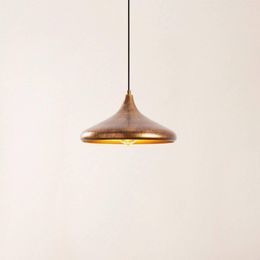 Opviq H&auml;ngeleuchte Barek 11545, messing br&uuml;niert, Metall, &Oslash; 34 cm