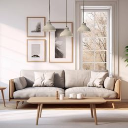 Luminex H&auml;ngeleuchte Sven, 3-flammig, beige, Stahl