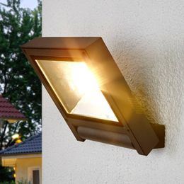 LUCANDE LED-Au&szlig;enstrahler Maica, anthrazit, schwenkbar, IP65