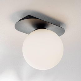 EMIBIG LIGHTING Deckenlampe Plaza, schwarz/opal, einflammig