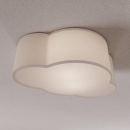 TK Lighting Deckenleuchte Cloud aus Textil, L&auml;nge 41 cm, grau