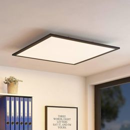 LINDBY LED-Panel Nelios, 62 x 62 cm, 4.000K, schwarz, Metall