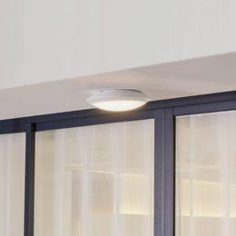 LINDBY LED-Au&szlig;endeckenlampe Naira, wei&szlig;, Sensor, 30 cm, IP65