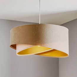 Maco Design Pendellampe Vivien, dreifarbig, creme/wei&szlig;/gold