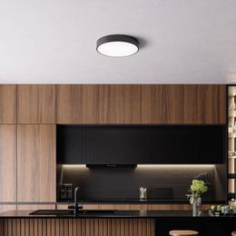 Deckenleuchte Cleo, &Oslash; 50 cm, IP54, schwarz, Metall, E27