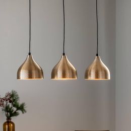 Opviq H&auml;ngeleuchte Tattoo 6212 3-flammig linear gold