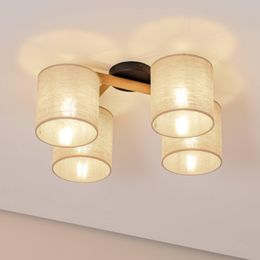 TK Lighting Deckenlampe Deva, vierflammig, Textil