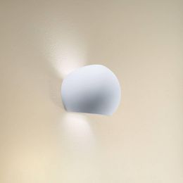 Wandleuchte Bullet up/down aus Keramik in Wei&szlig;