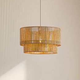 LINDBY H&auml;ngeleuchte Anuva, &Oslash; 45 cm, beige, Papier, E27