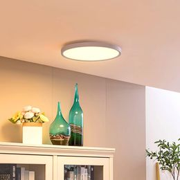 LINDBY Smart LED-Deckenleuchte Denora, wei&szlig;, RGB, CCT, Tuya