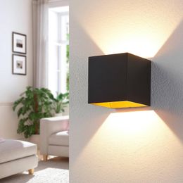ARCCHIO Aldrina LED-Wandlampe, schwarz, 2er-Set