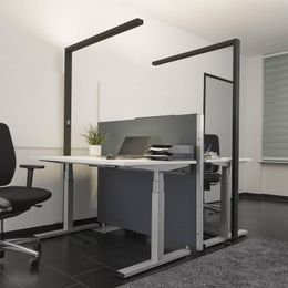 ARCCHIO LED-Büro-Stehlampe Jolinda, 2er-Set, schwarz, 4.000K