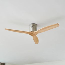 LUCANDE Deckenventilator Vindur, nickel, DC, leise, Ø 132 cm