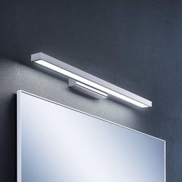 LINDBY LED-Spiegelleuchte Alenia, 60 cm, chrom, Alu, IP44