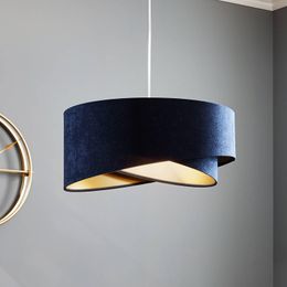Maco Design H&auml;ngeleuchte Vivien, zweifarbig, blau/gold