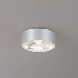 LINDBY LED-Downlight Siaka, grau, Metall, &Oslash; 5 cm, IP65