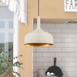 Opviq H&auml;ngeleuchte Berceste 187-S, wei&szlig;/gold, Metall, &Oslash; 30 cm