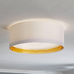 TK Lighting Deckenleuchte Bilbao, wei&szlig;/gold, &Oslash; 45 cm