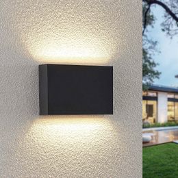 LINDBY LED-Au&szlig;enwandleuchte Jarte, 3er-Set, up/down, IP65